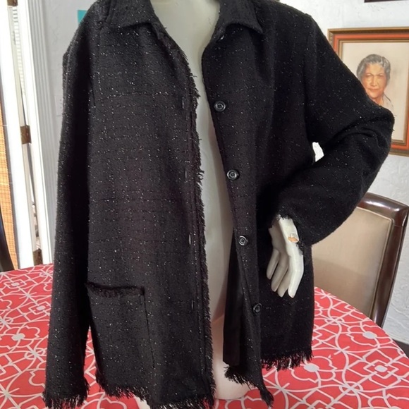 erin london | Jackets & Coats | Sparkle Jacket Size L | Poshmark